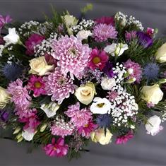 Cerise loving spray - Funeral Flowers Newry